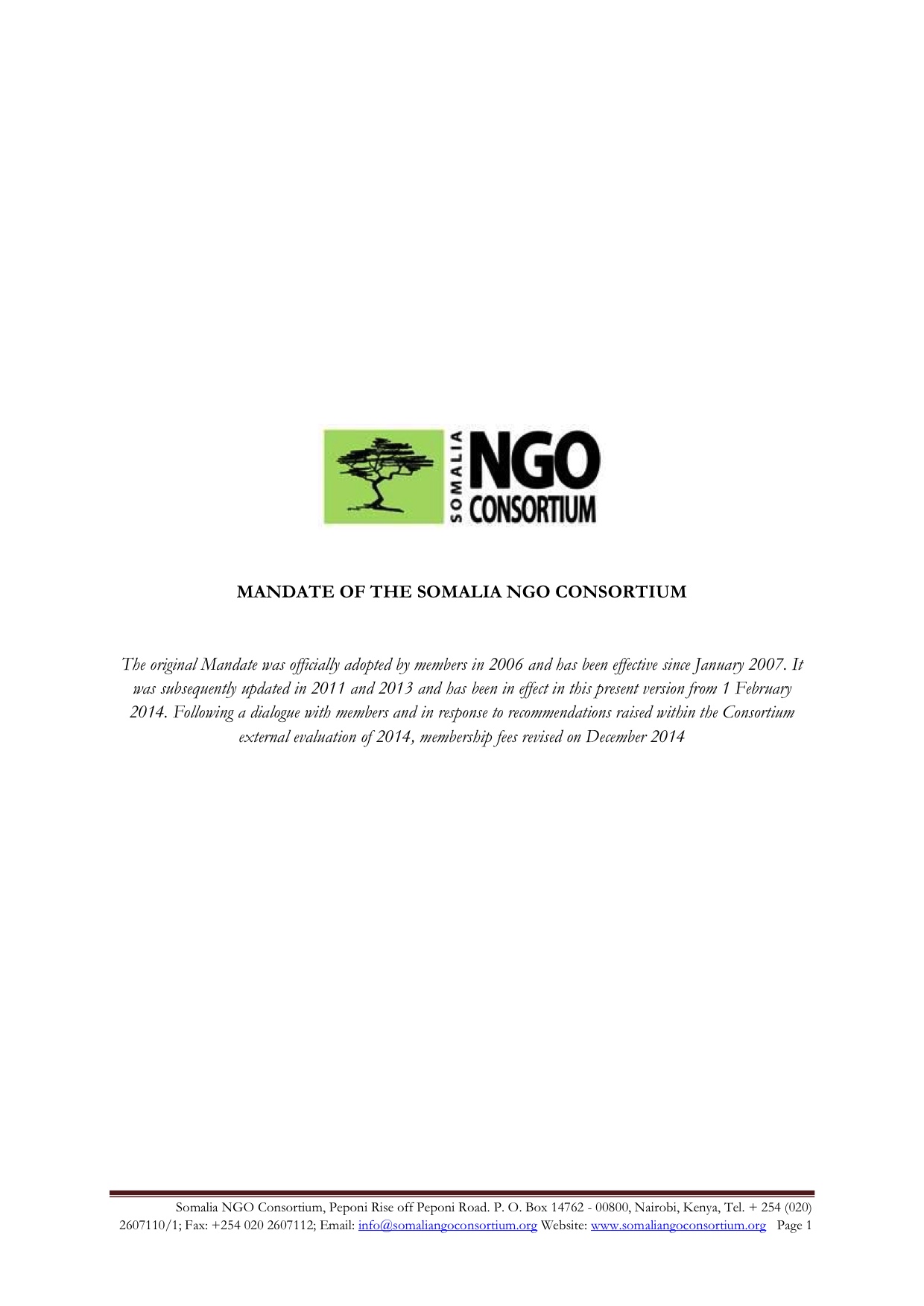 Somalia NGO Consortium | Peacebuilding & Community Safety Working Group ...